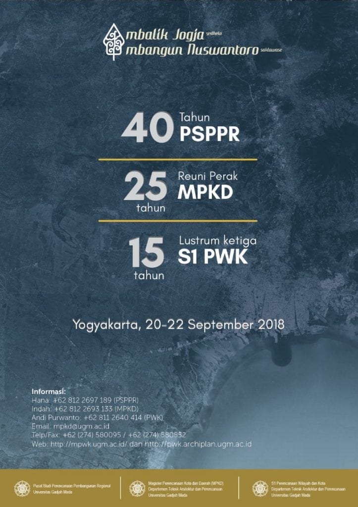 Lustrum MPWK 2018 – Magister Perencanaan Wilayah dan Kota