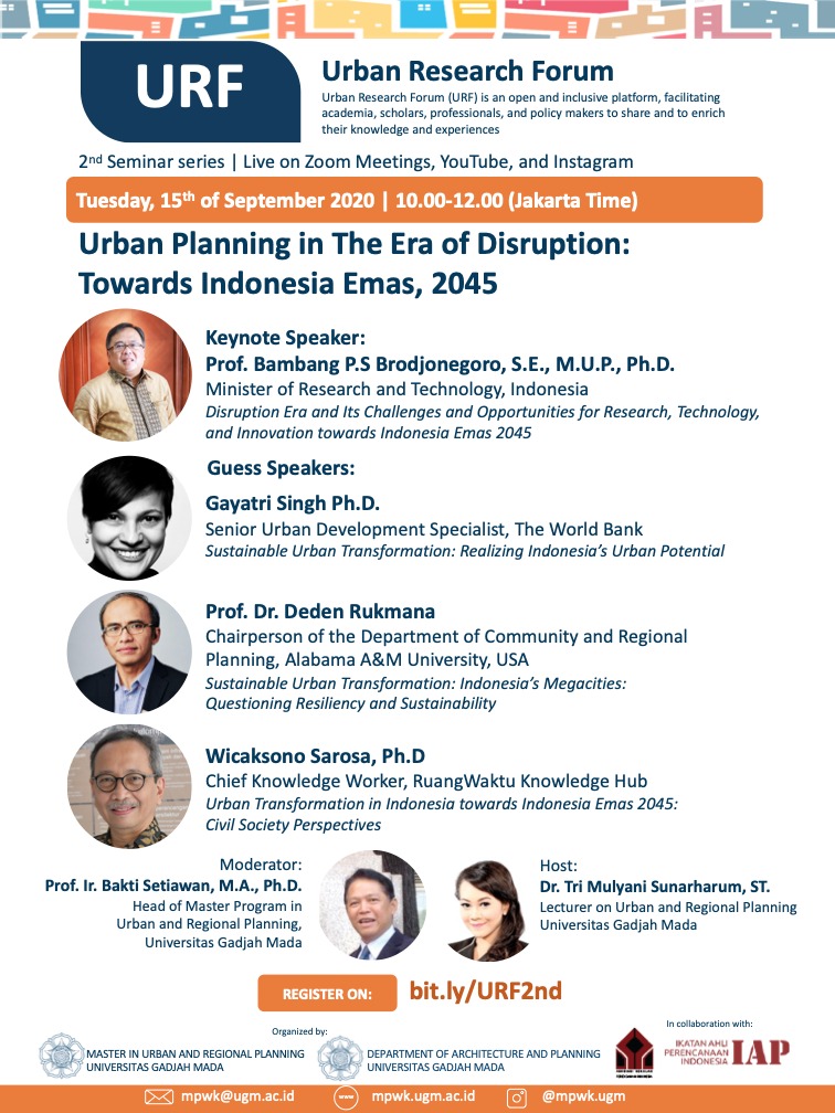 URBAN RESEARCH FORUM: SEPTEMBER 2020 ONLINE SEMINAR – Magister ...